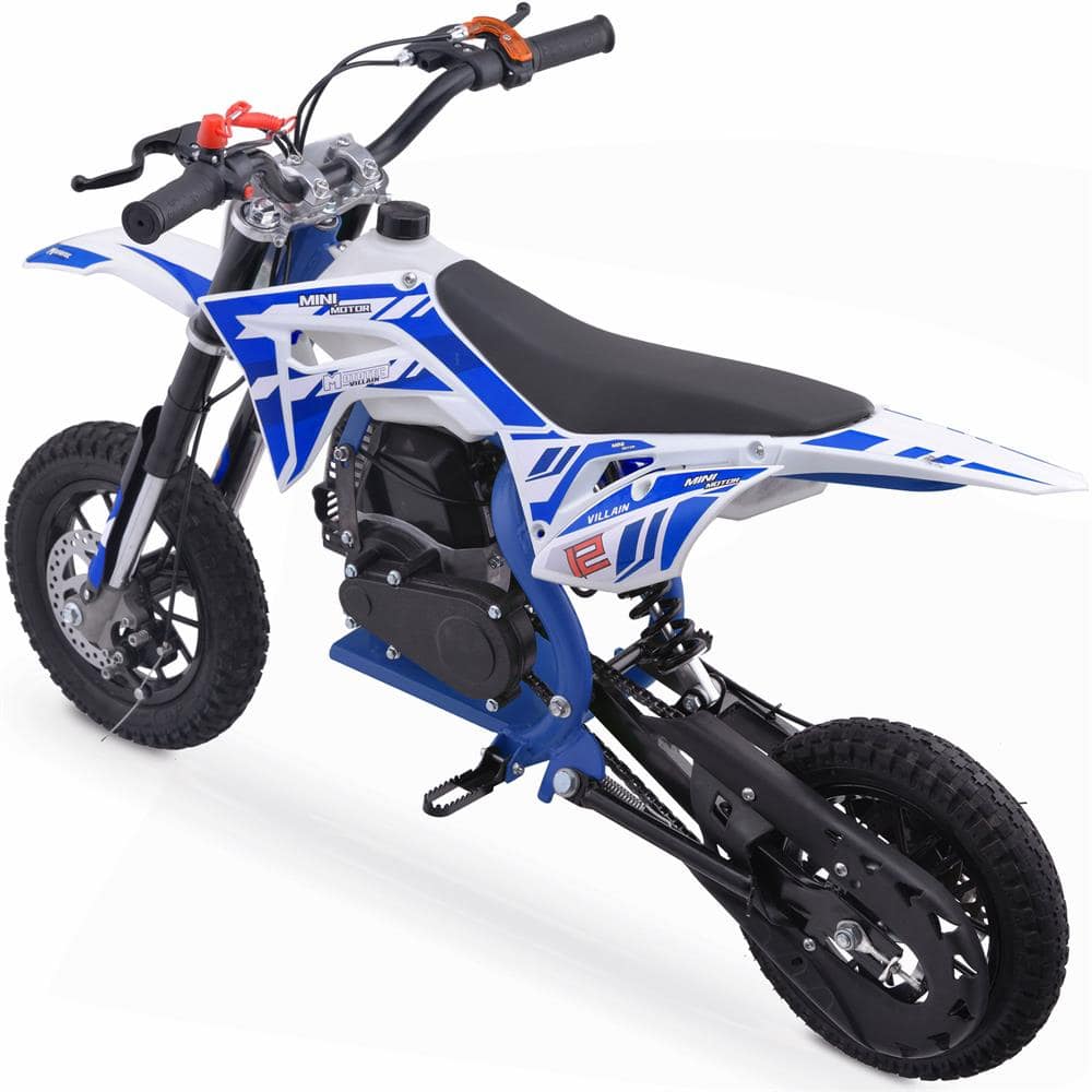 Electric dirt bike Mototec 52cc 2-Stroke Kids Gas Dirt Bike Blue Red Green